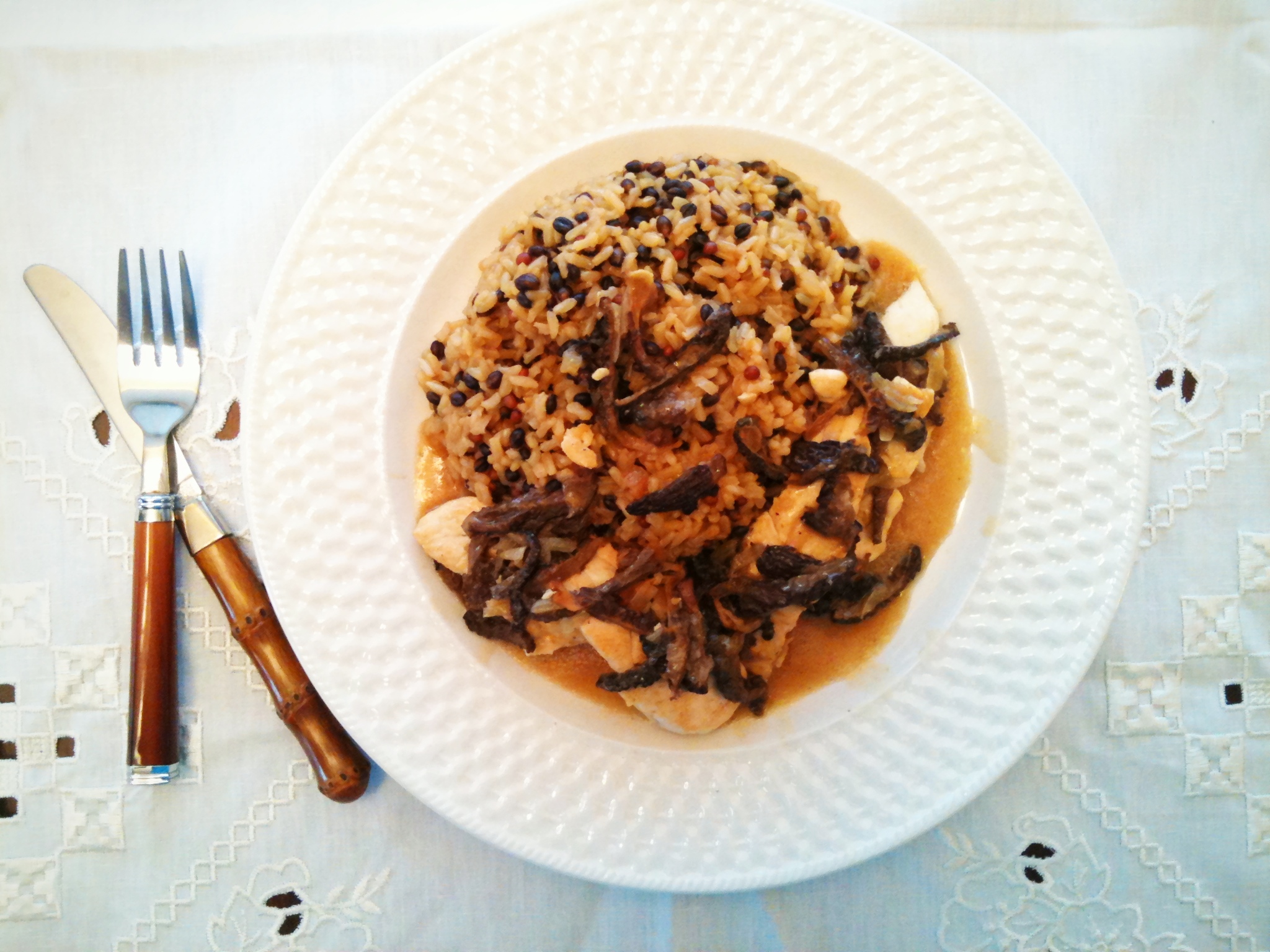 Chicken Marsala with Morels and Wild Rice – GeorgieCakes